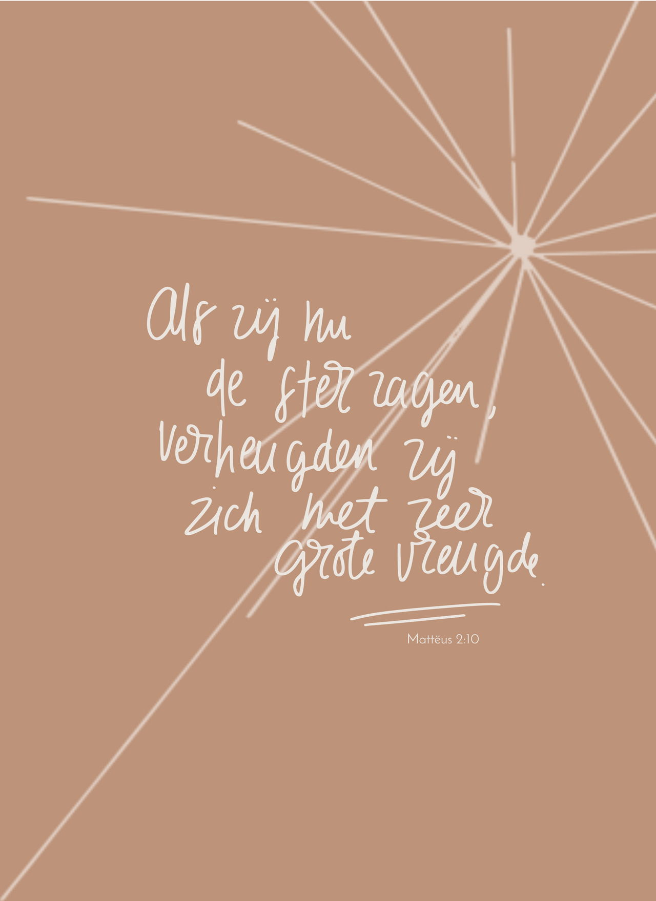 Kerstkaart - De Ster Klein Teken van Groot Licht - Kaarten ...