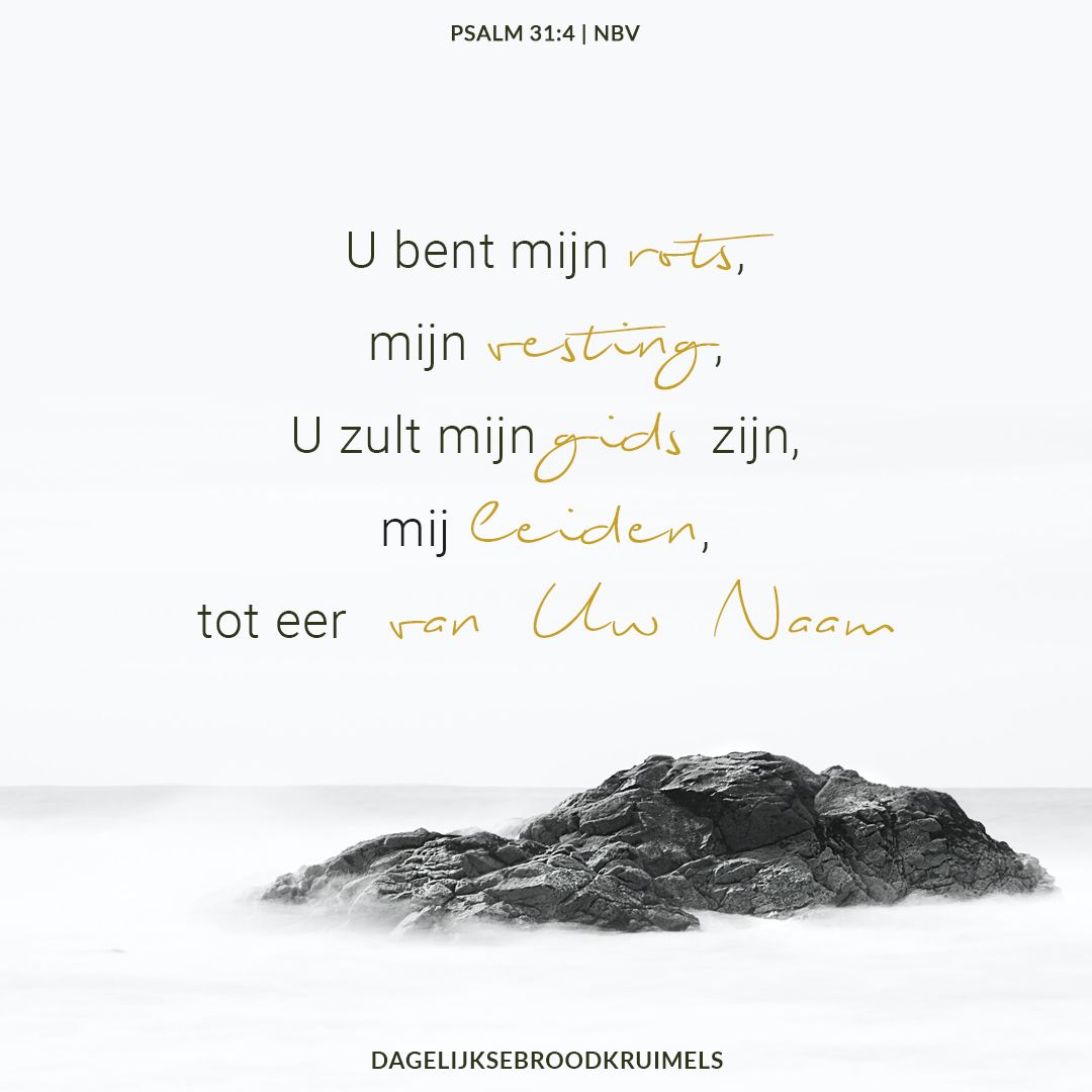 Psalm 31:4 - Bijbelteksten - DagelijkseBroodkruimels