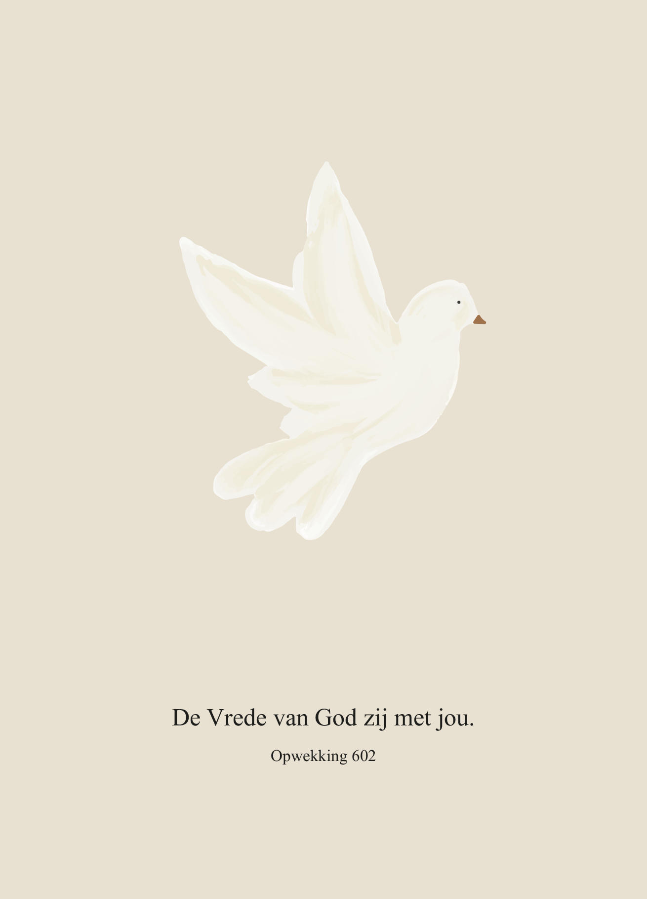 Kaart - De Vrede Van God Zij met Jou - Kaarten - DagelijkseBroodkruimels