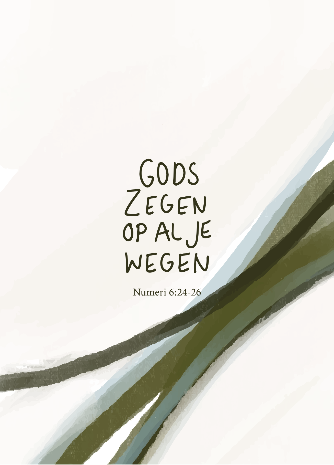 Kaart - Numeri 6:24-26 - Gods Zegen Op Al Je Wegen - Kaarten ...