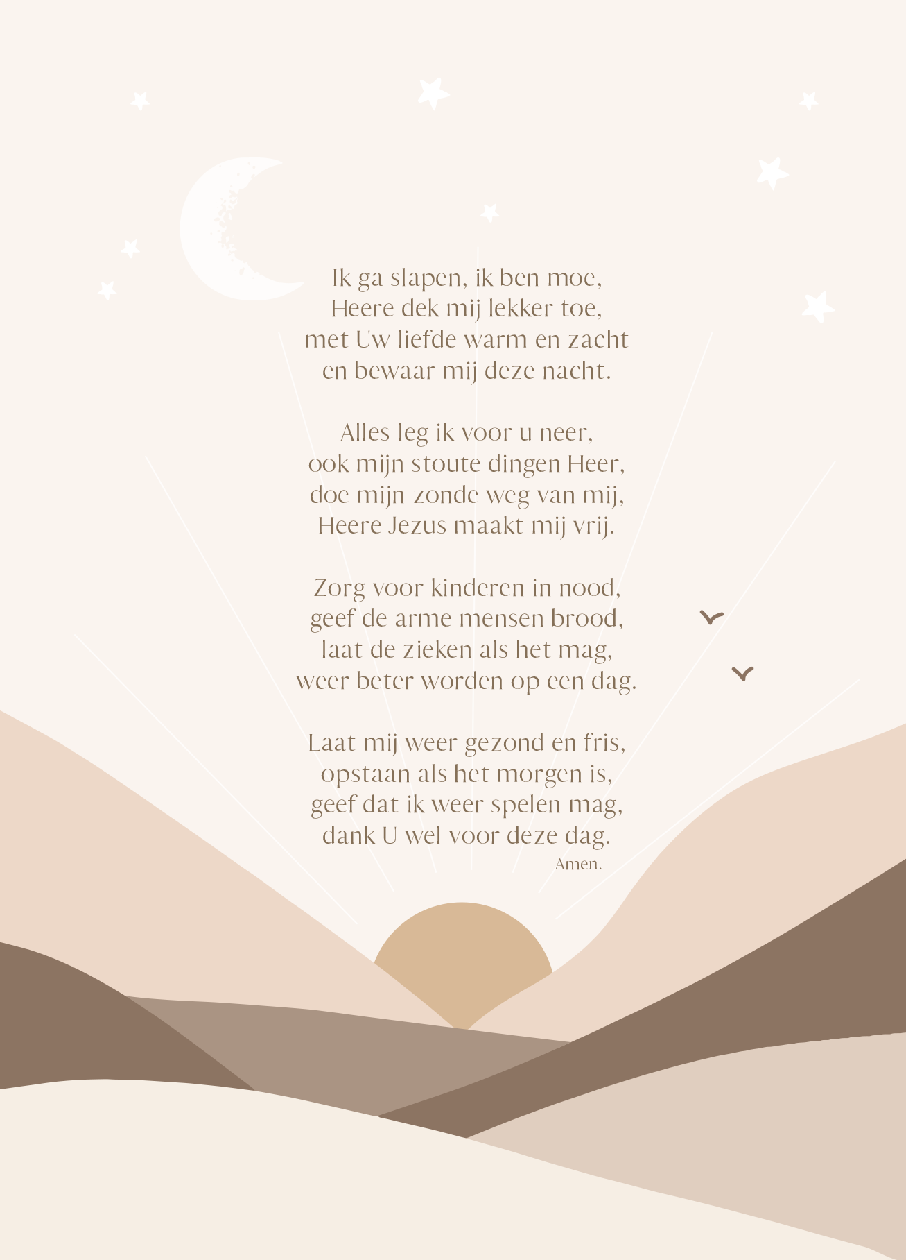 Poster - Bedacht Geliefd Gewild - Posters - DagelijkseBroodkruimels