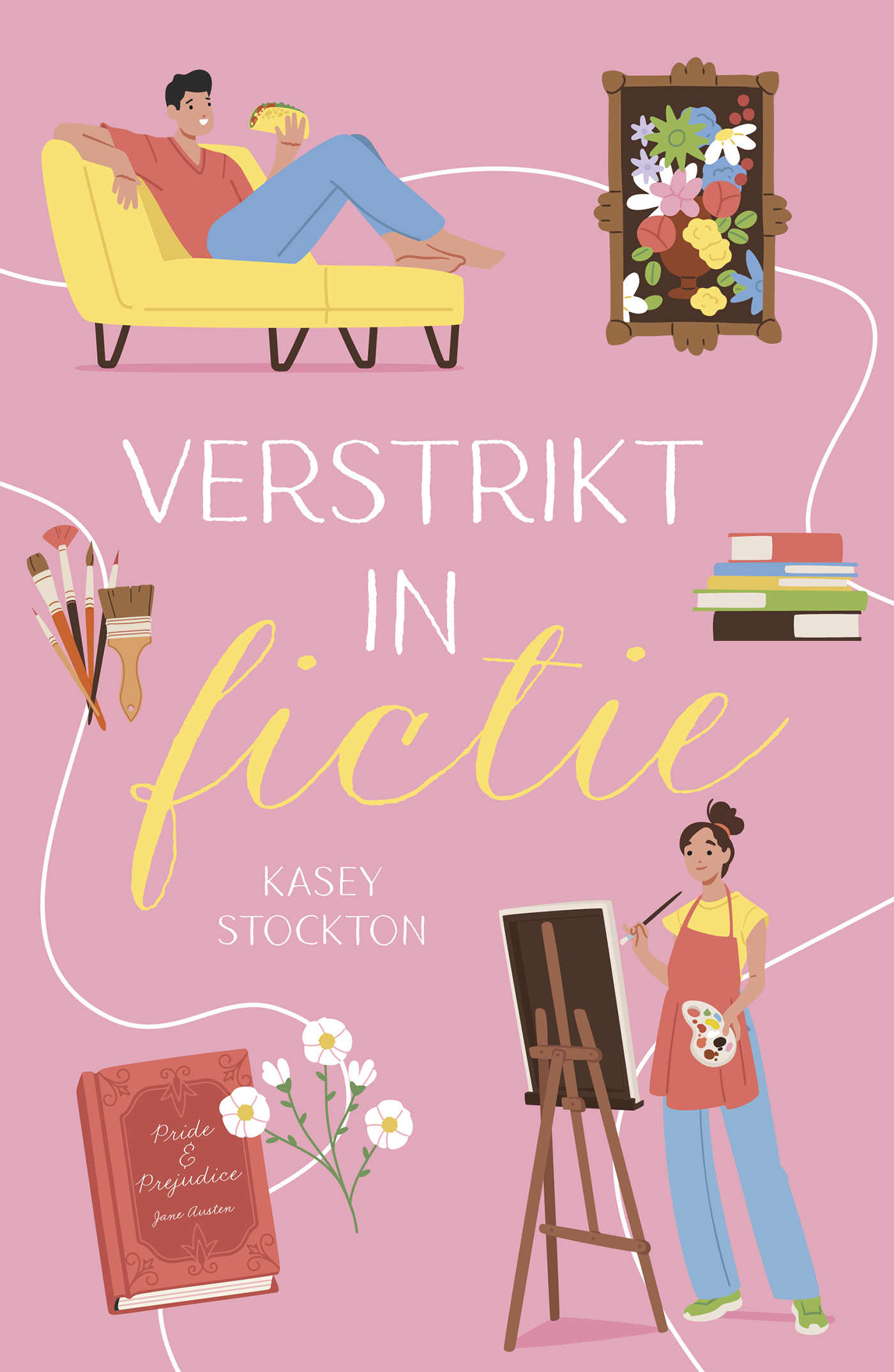 Verstrikt in Fictie - Kasey Stockton - Boeken - DagelijkseBroodkruimels