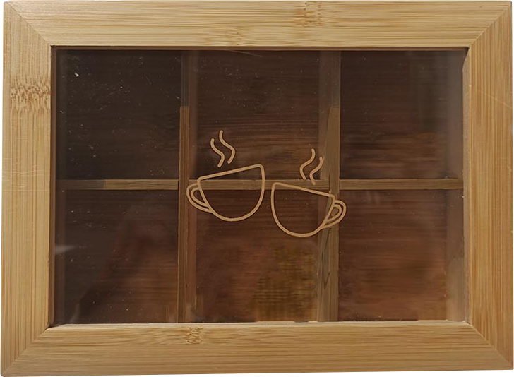Houten Theedoos - Theekopjes - Theedozen - DagelijkseBroodkruimels