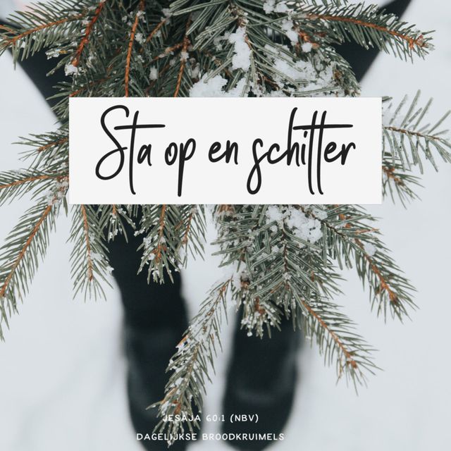 Jesaja 60:1 - Bijbelteksten - DagelijkseBroodkruimels