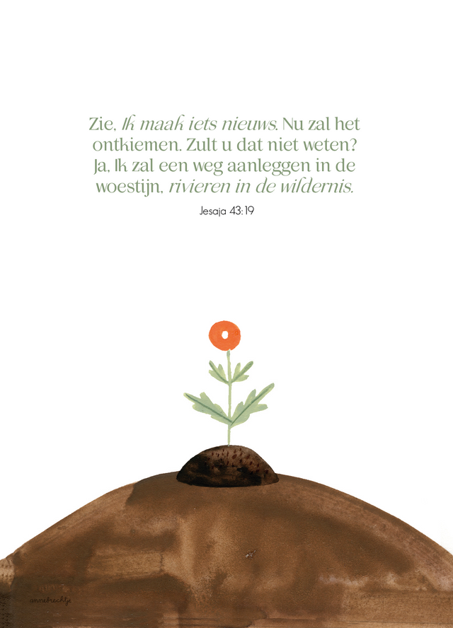 Kaart - Jesaja 43:19 - Zie, Ik Maak Iets Nieuws - Kaarten ...