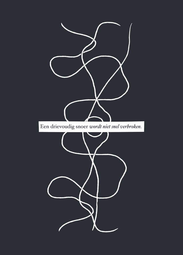 Kaart - Prediker 4:12 - Een Drievoudig Snoer Wordt Niet Snel Verbroken ...