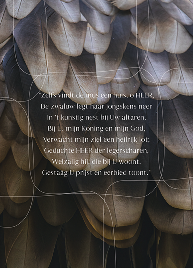 Kaart - Psalm 84:2 - Zelfs Vindt de Mus een Huis O Heer - Kaarten ...