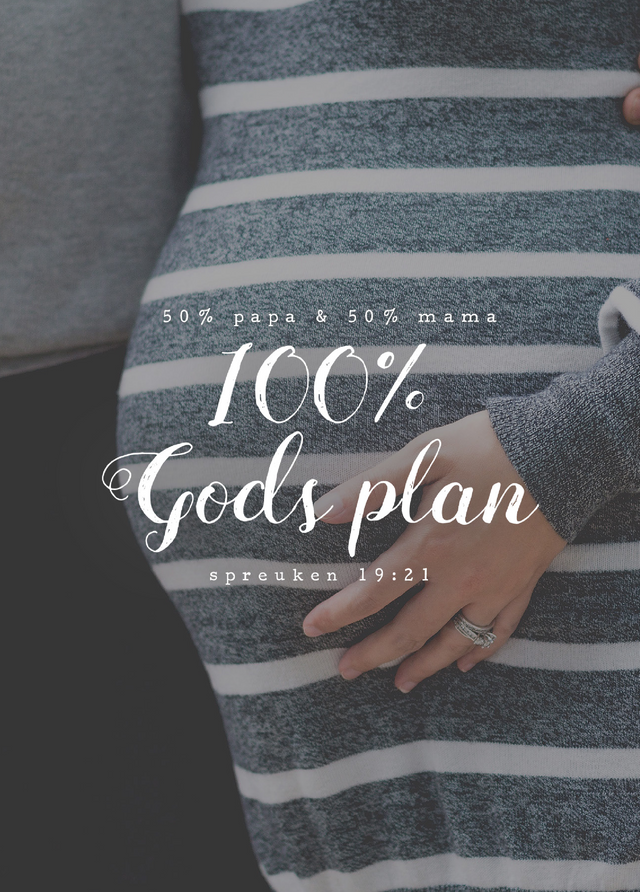 Kaart - Spreuken 19:21 - 100% Gods Plan - Kaarten - DagelijkseBroodkruimels