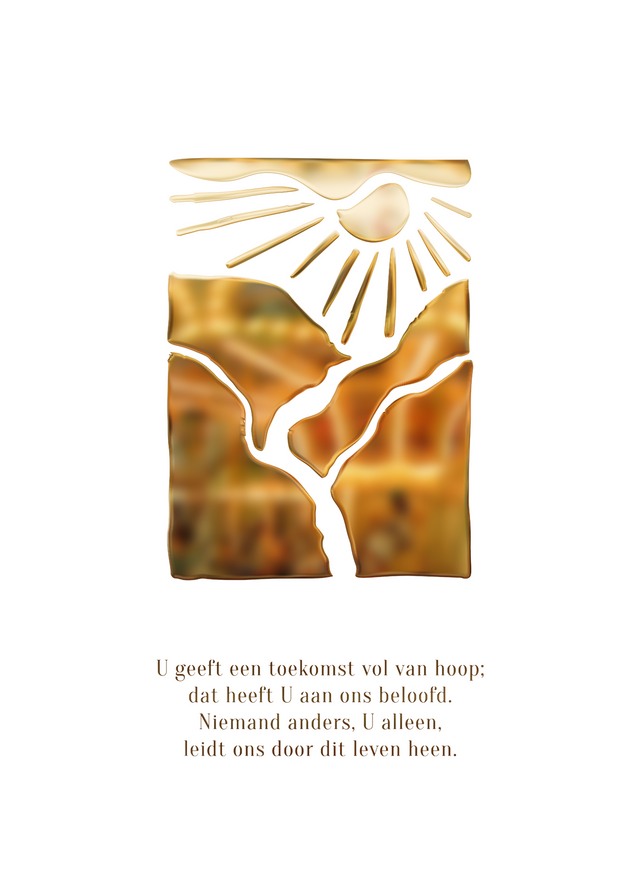 Kaart - Psalm 105:5 - God Zal Zijn Waarheid Nimmer Krenken - Goudfolie ...