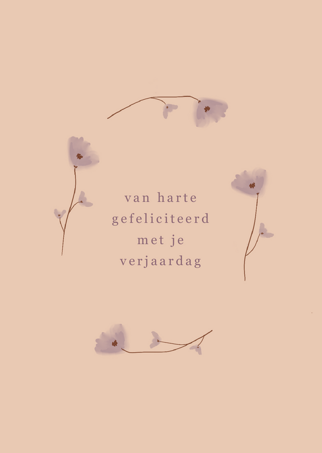 Kaart - Van Harte Gefeliciteerd Met Je Verjaardag - Kaarten ...