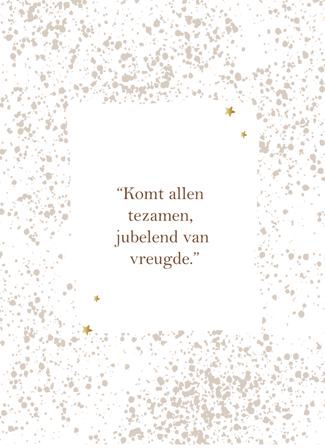 Kerstkaart - Komt Allen Tezamen - Kaarten - DagelijkseBroodkruimels