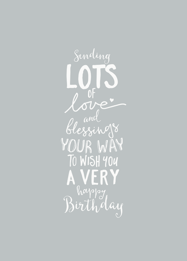 Minikaart - Verjaardag - Sending Lots of Love and Blessings - Kaarten ...